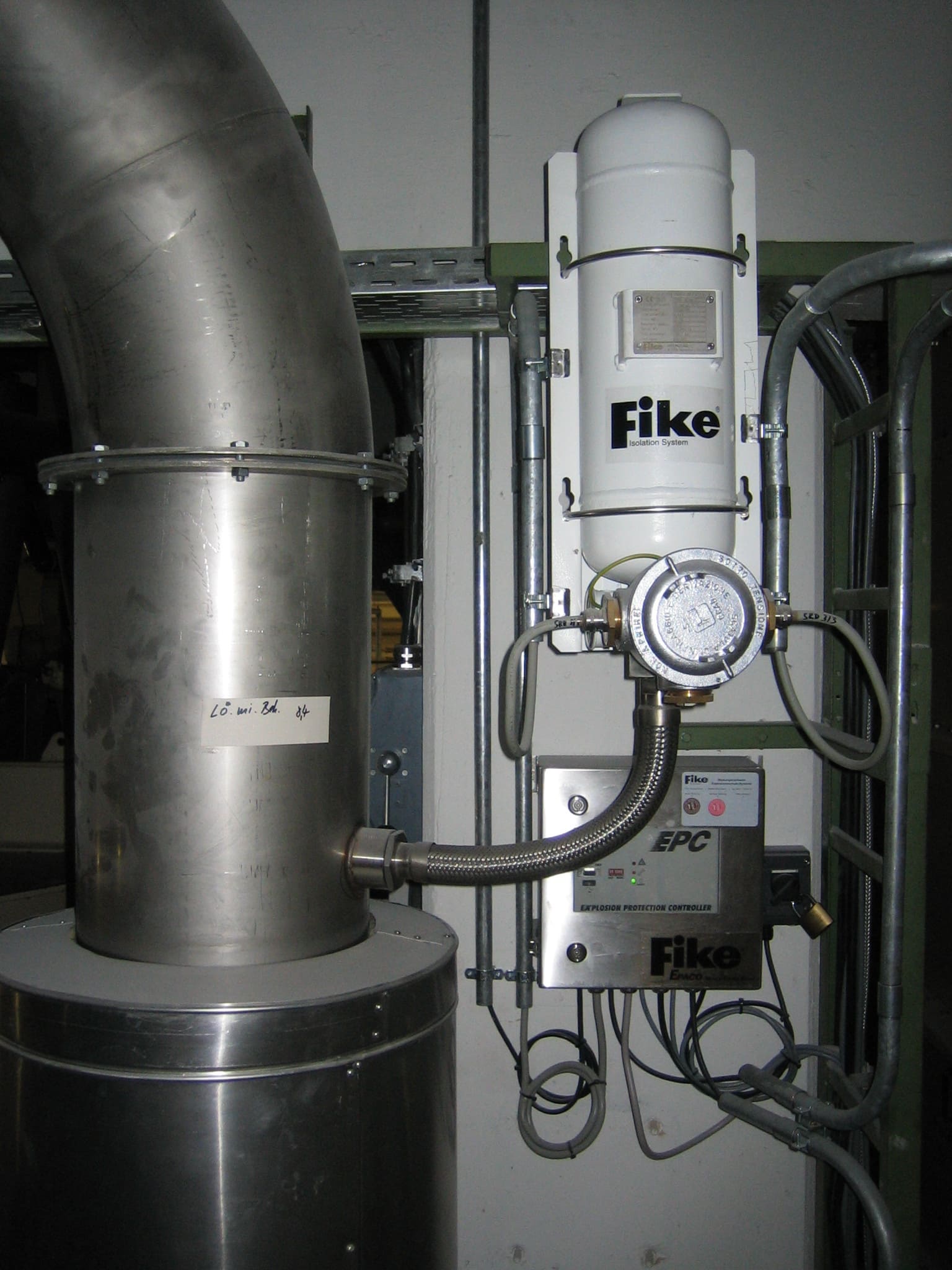 Active explosion suppression systems - Techsolids®